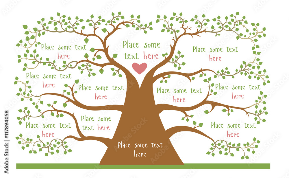 Family tree Stock Vector | Adobe Stock