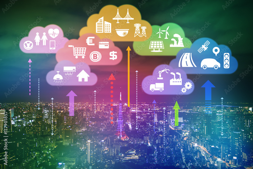 CPS (Cyber-Physical Systems) concept abstract image, various ...