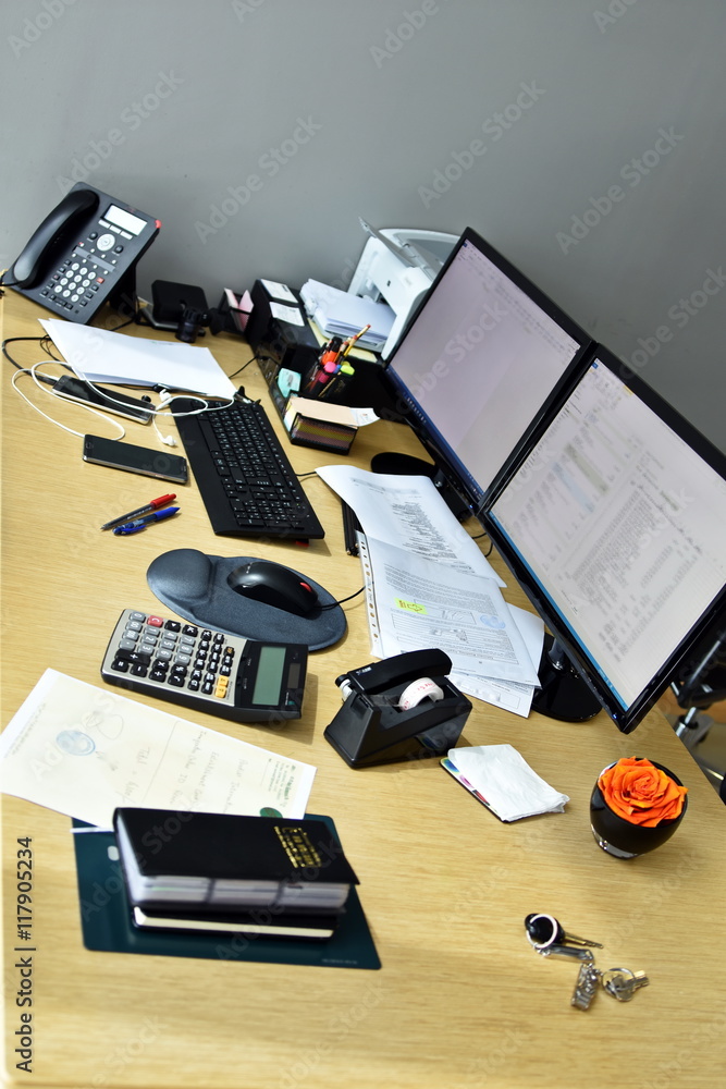 Busy Office Desk