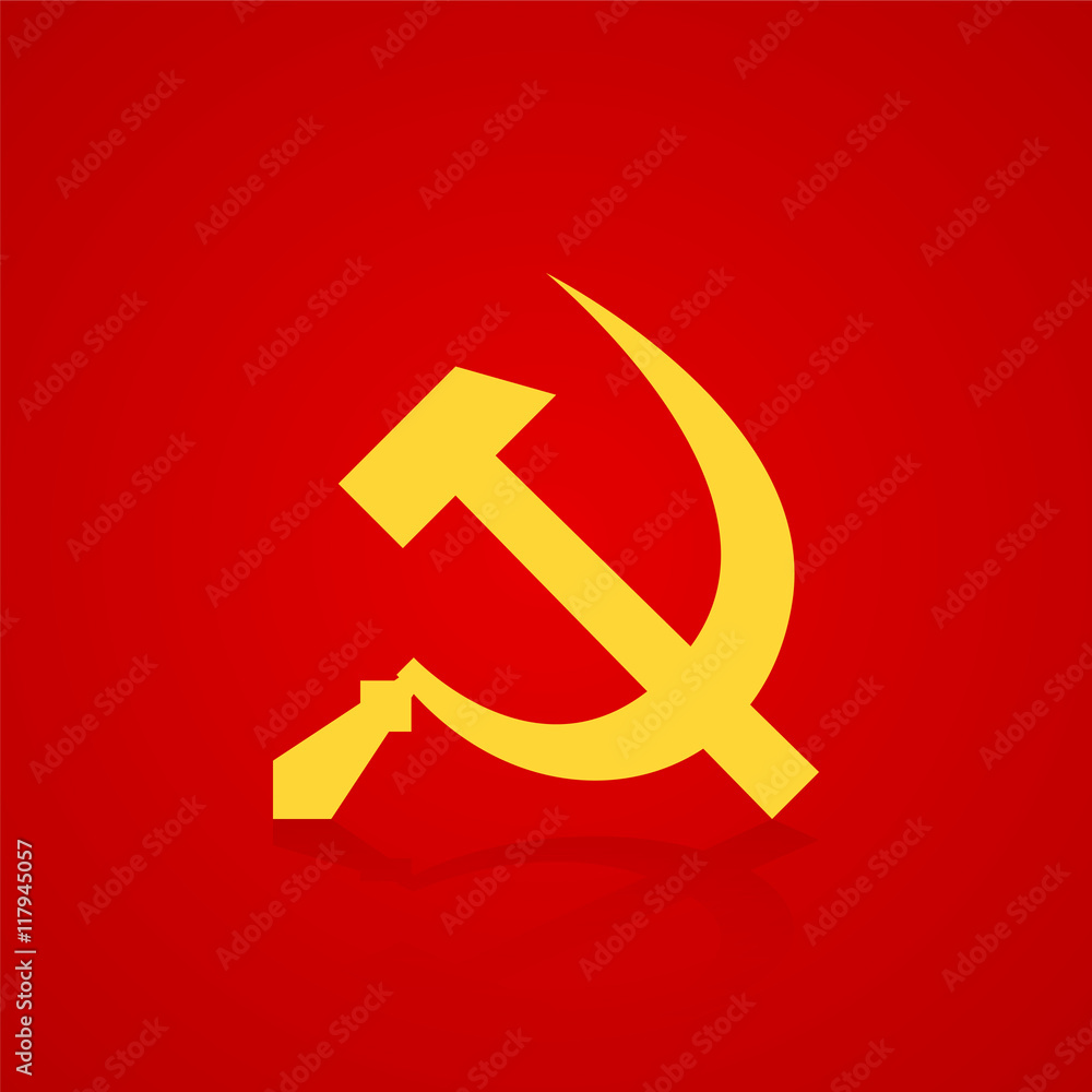 Hammer and sickle symbol USSR Stock Vector | Adobe Stock