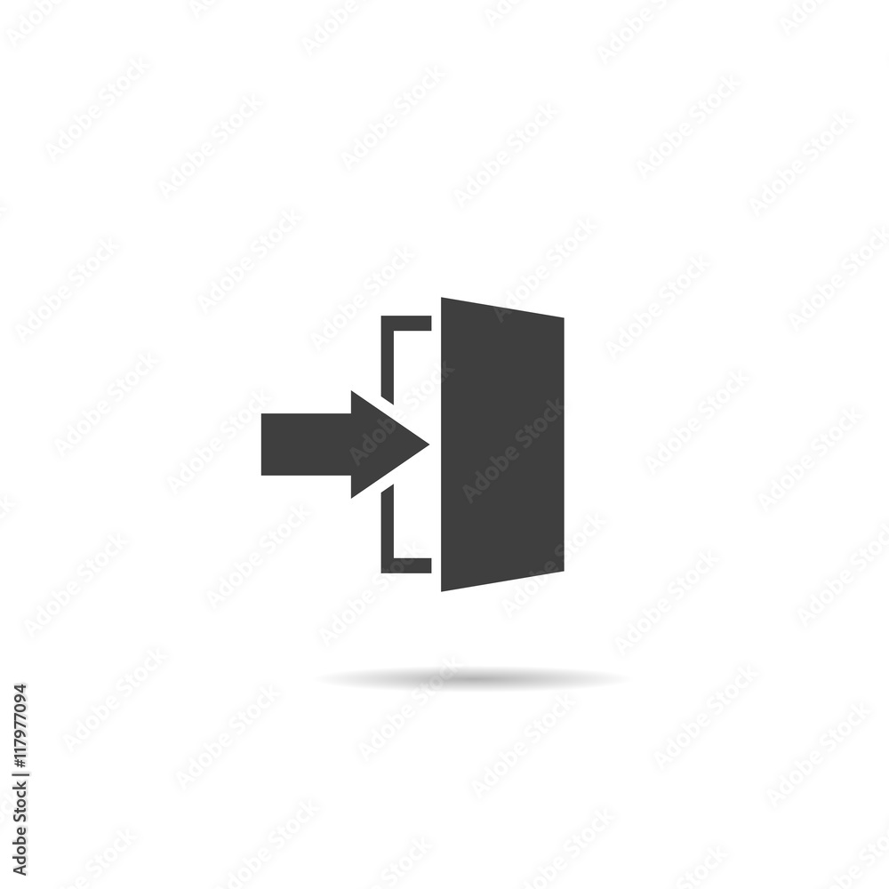 Exit Icon. Stock Vector | Adobe Stock