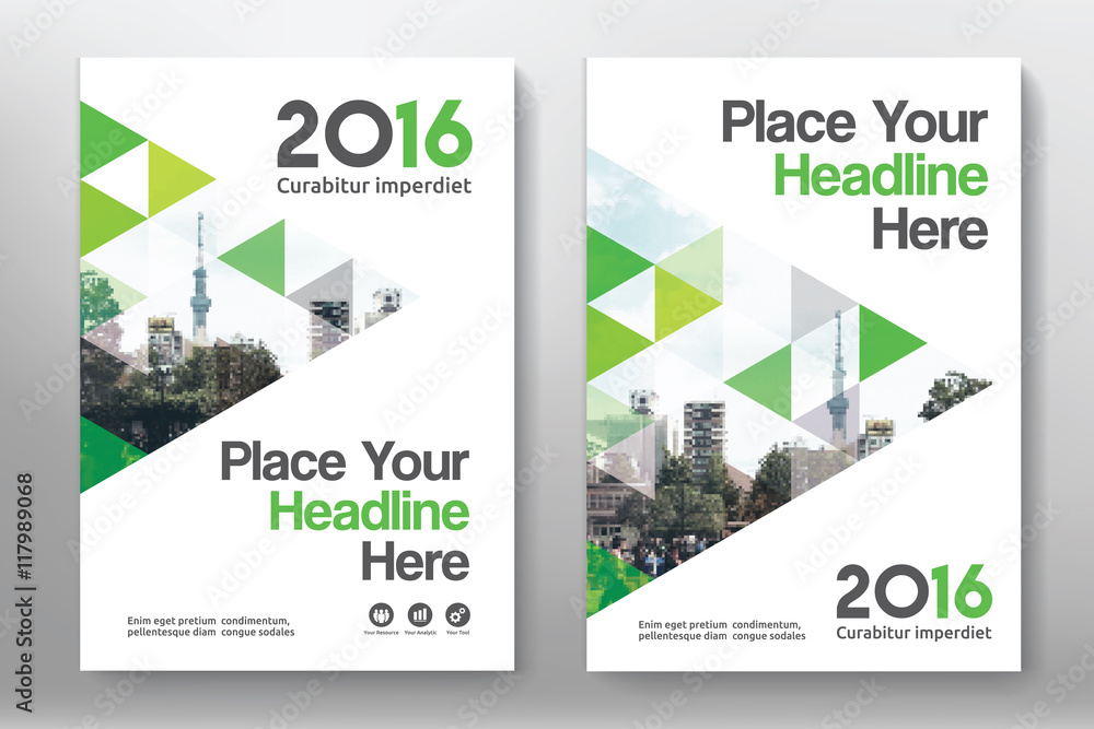 Green Color Scheme with City Background Business Book Cover Design ...
