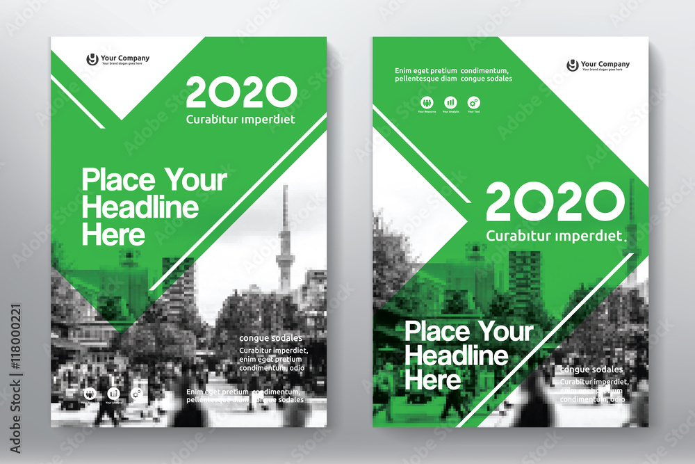 Green Color Scheme with City Background Business Book Cover Design ...