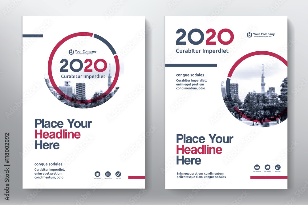 Red Color Scheme with City Background Business Book Cover Design ...