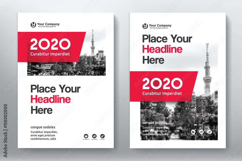 Red Color Scheme with City Background Business Book Cover Design ...