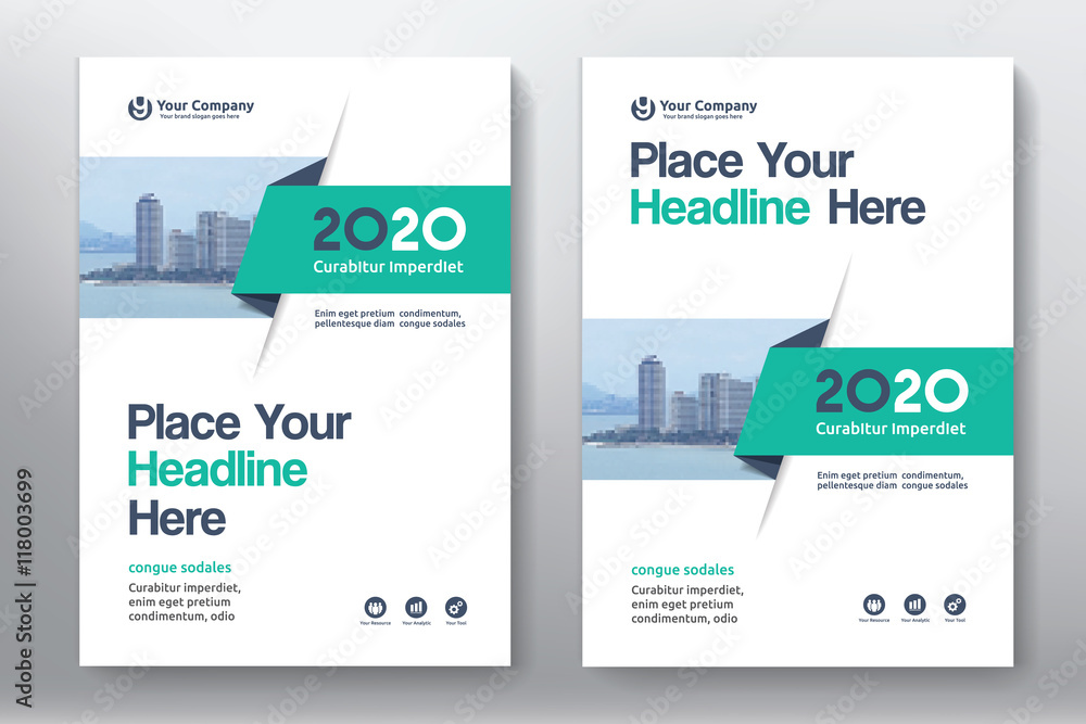Green Color Scheme with City Background Business Book Cover Design ...