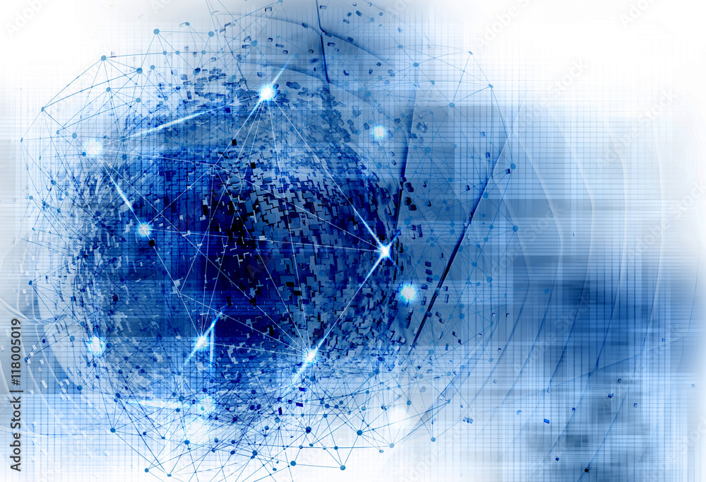 3D rendering, futuristic background Stock Illustration | Adobe Stock