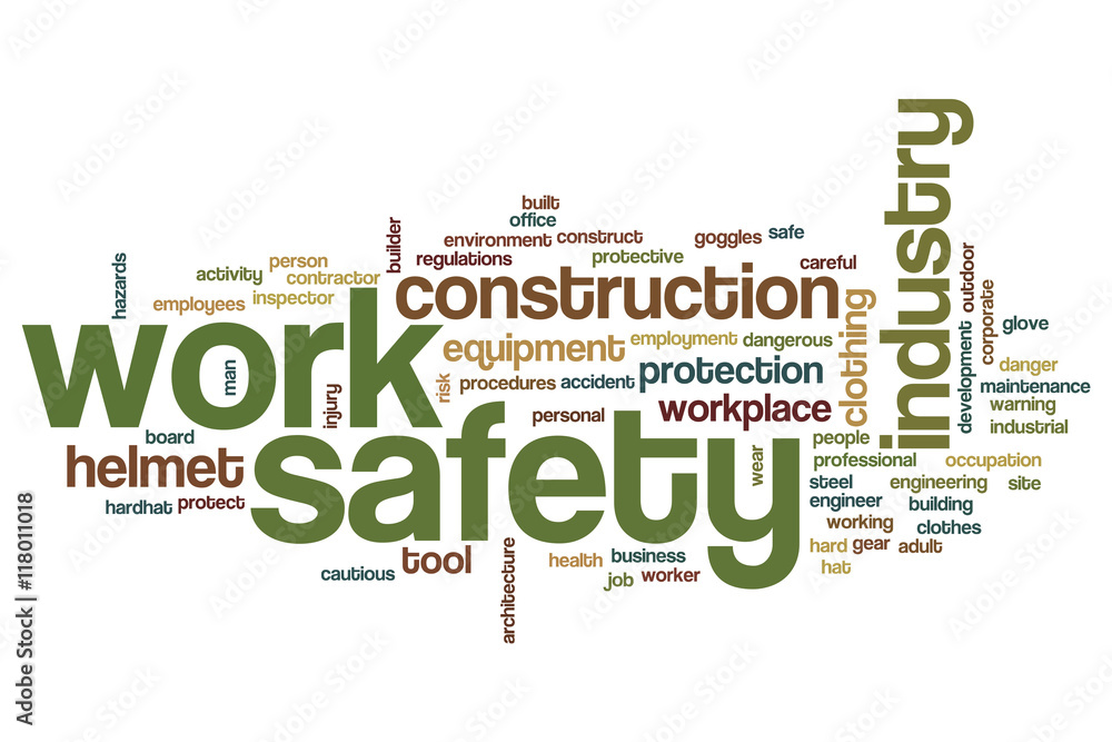 Work safety word cloud Stock Illustration | Adobe Stock