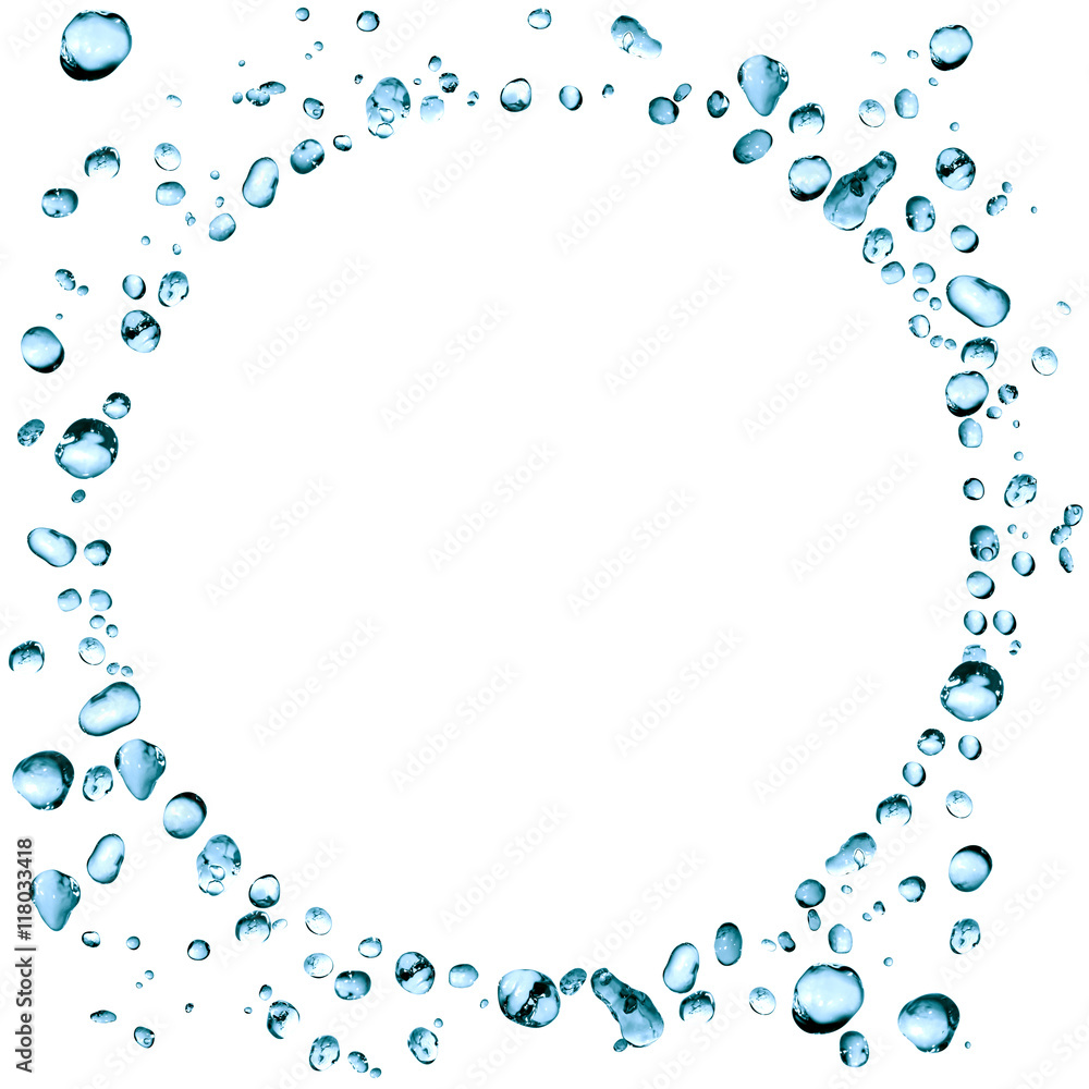 Water Drops Frame Stock Photo | Adobe Stock