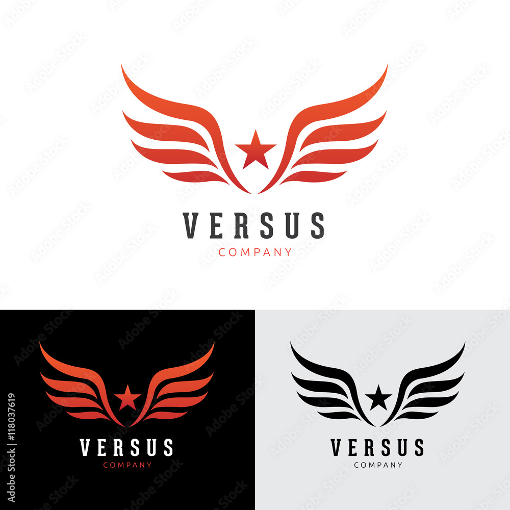 Wings Logo, Eagle wing logo,bird symbol,freedom logo, Sport logo,vector ...