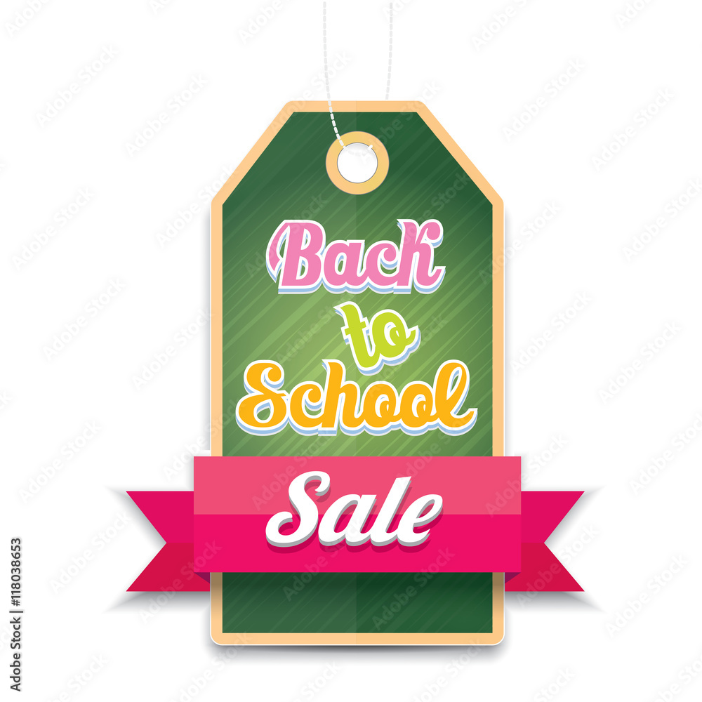 welcome back to school sale vector sticker Stock Vector | Adobe Stock
