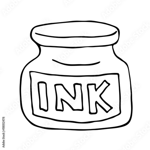 Inkpot Coloring Page