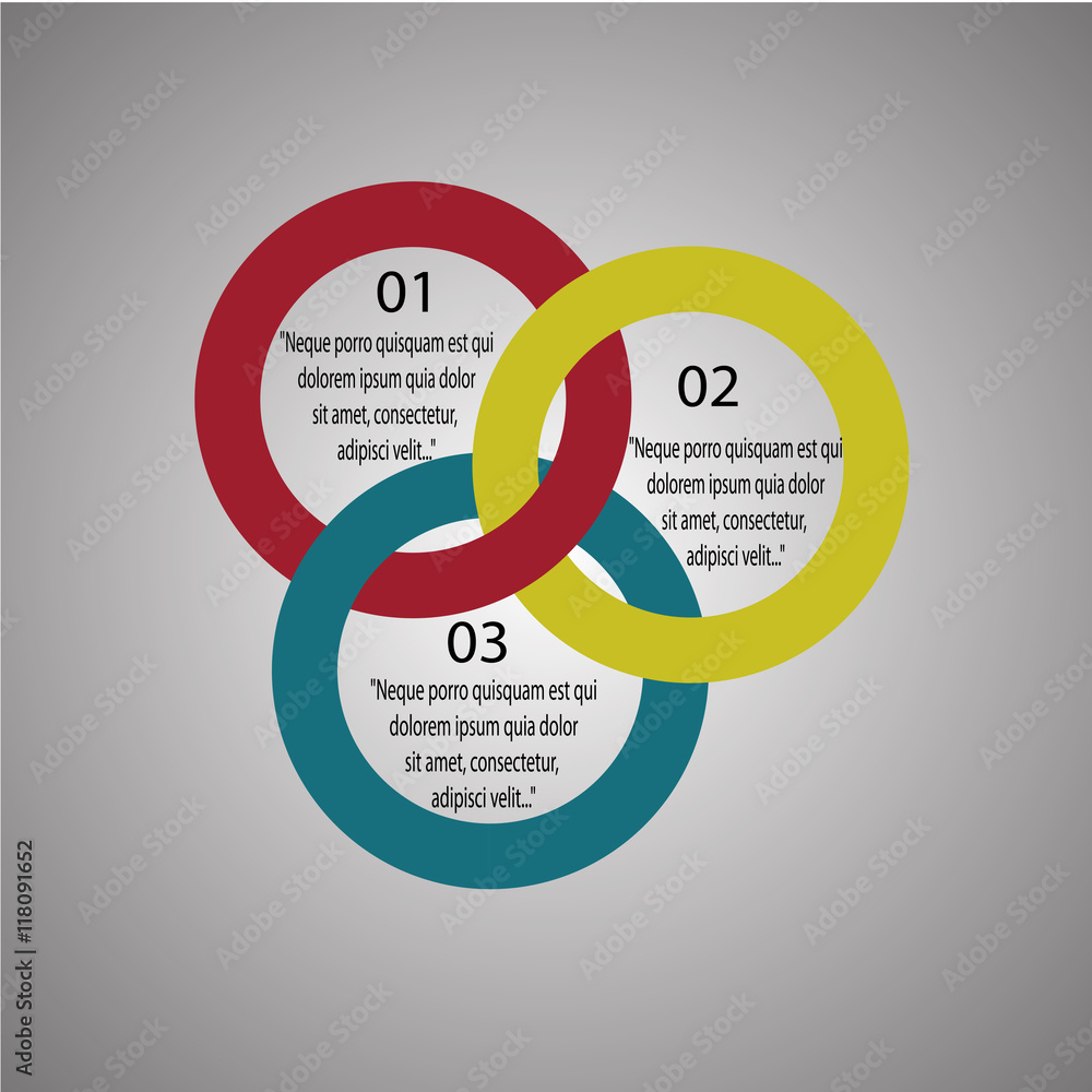 vector circles for business/Modern business circle origami style ...