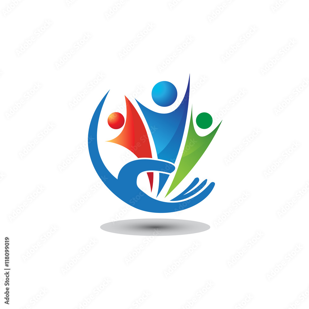 logo people Stock Vector | Adobe Stock