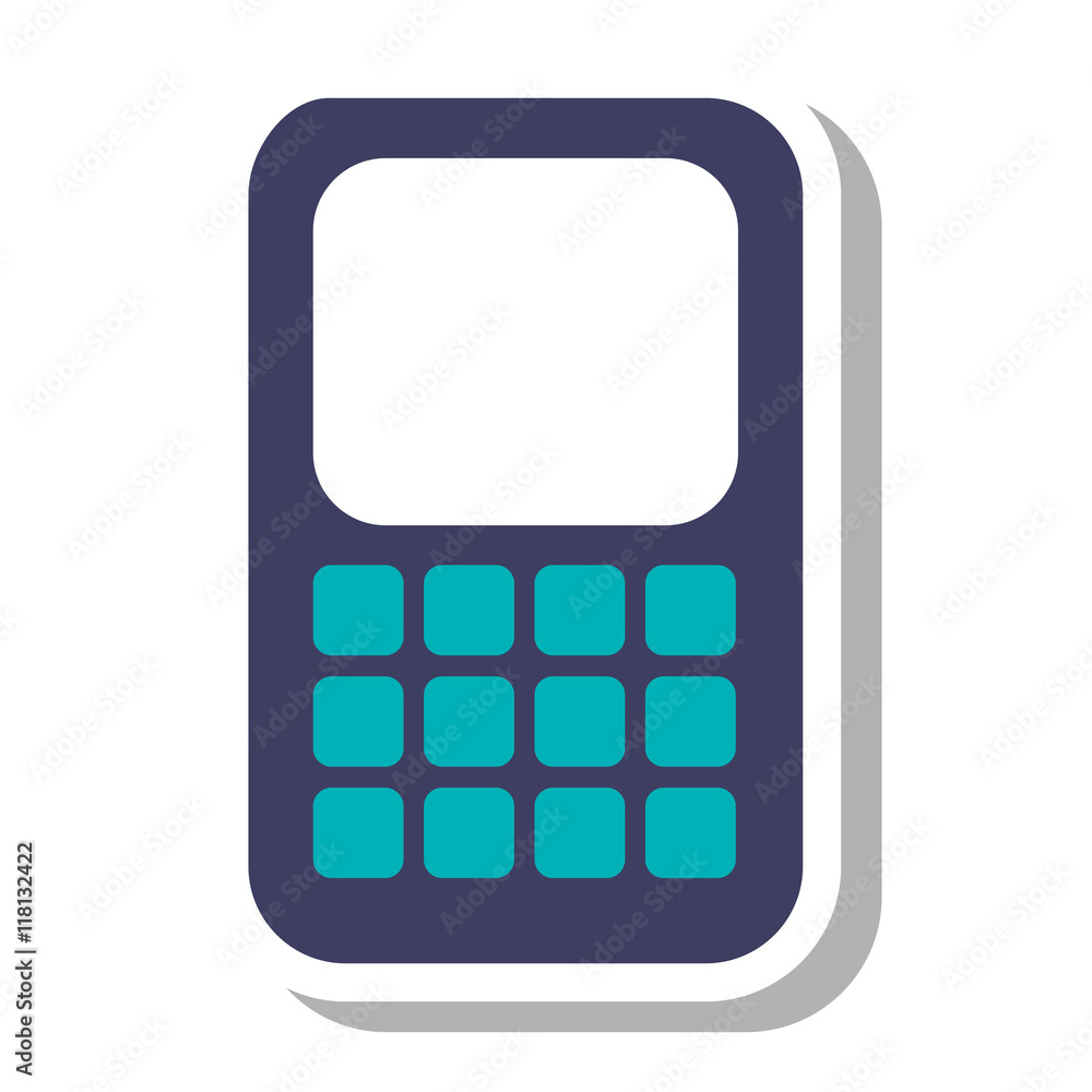 cellphone silhouette isolated icon Stock Vector | Adobe Stock