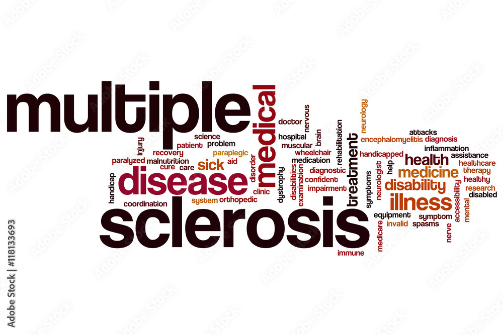 Multiple sclerosis word cloud Stock-Illustration | Adobe Stock