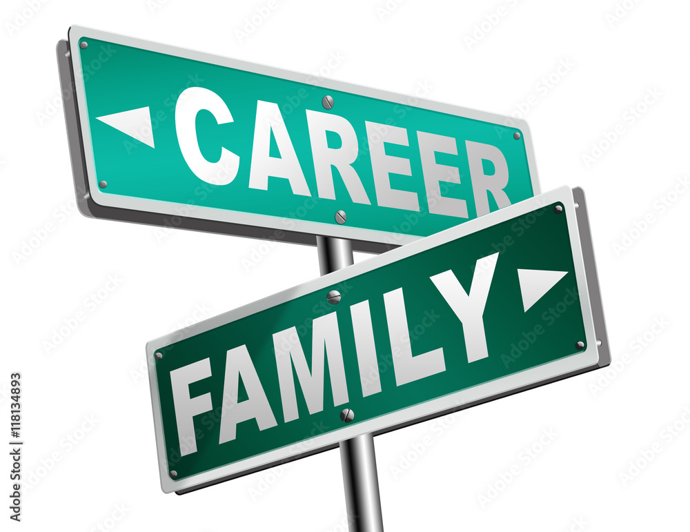 career family balance Stock Illustration | Adobe Stock