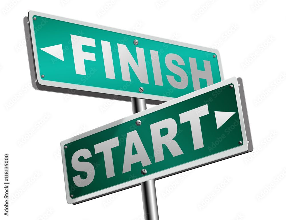 start to finish Stock Illustration | Adobe Stock