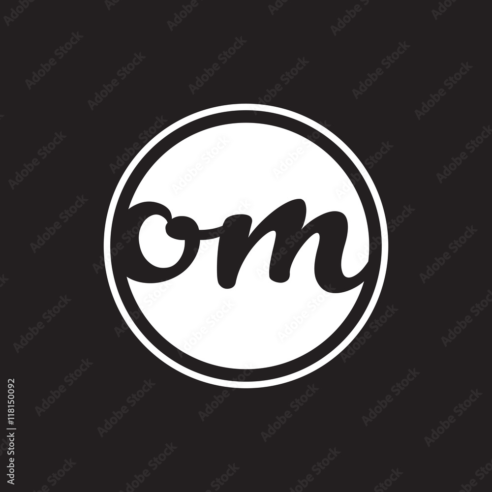 initial letter logo circle with ring Stock Vector | Adobe Stock