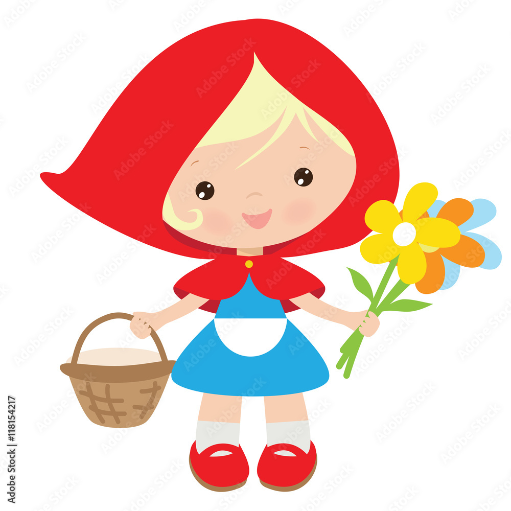 Red Riding Hood vector illustration Stock Vector | Adobe Stock