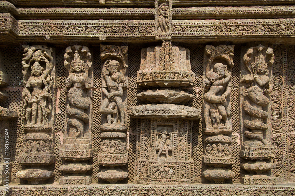 Sculpture at Sun Temple, Konark Stock Photo | Adobe Stock