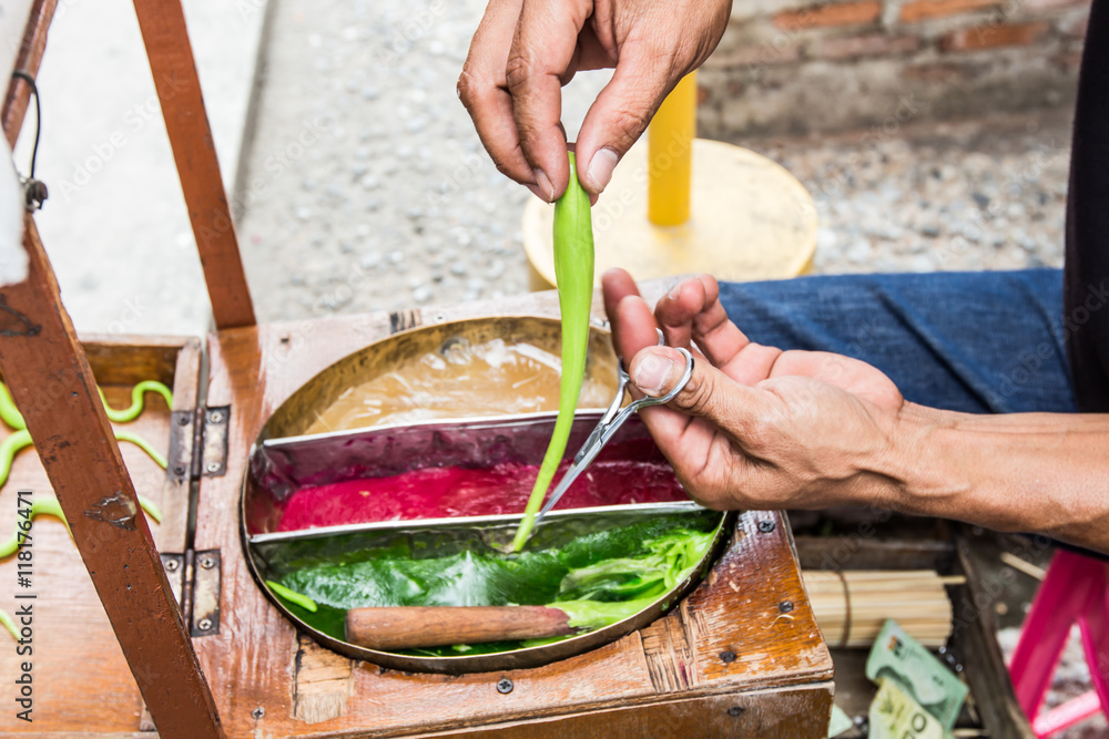 Candy sugar sculpture Traditional sweets made from sugar and simmer the ...