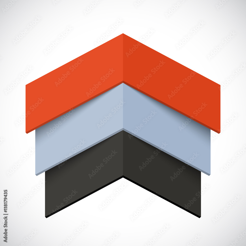 up arrows infographic, diagram chart, graph presentation. Business ...