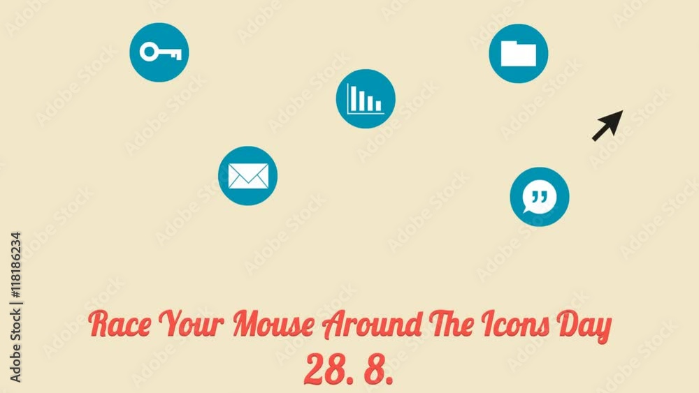 Race your mouse around the icons day animation (28. 8., annual ...