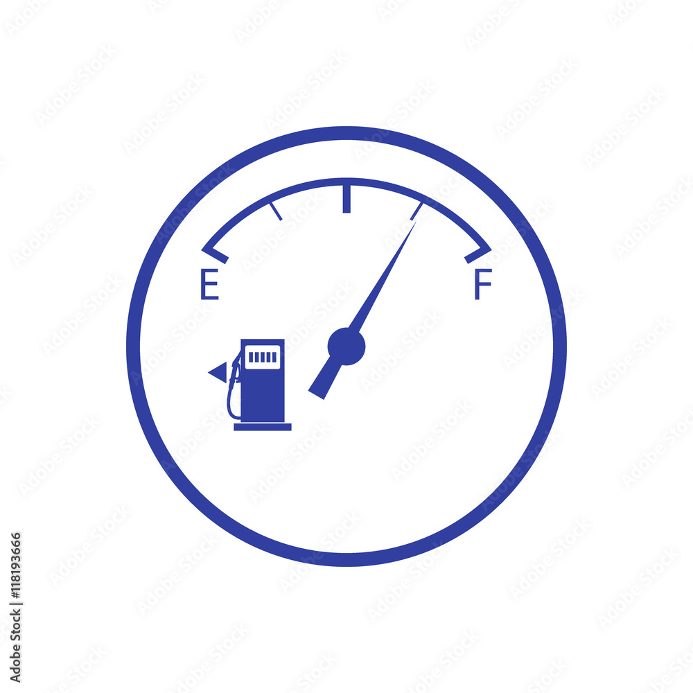 Stylized icon of the automobile fuel sensor Stock Vector | Adobe Stock