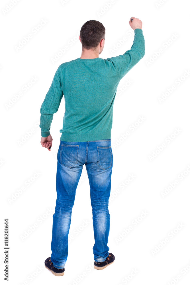 Person Writing On Wall