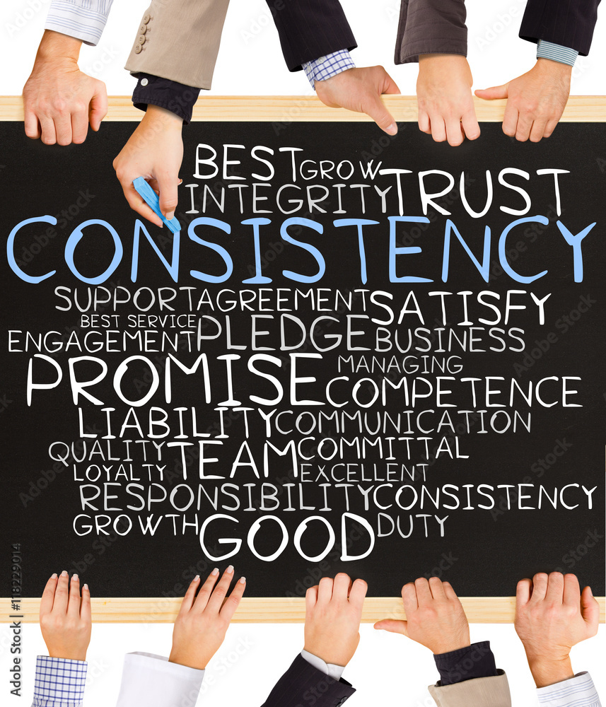 CONSISTENCY concept words Stock Photo | Adobe Stock