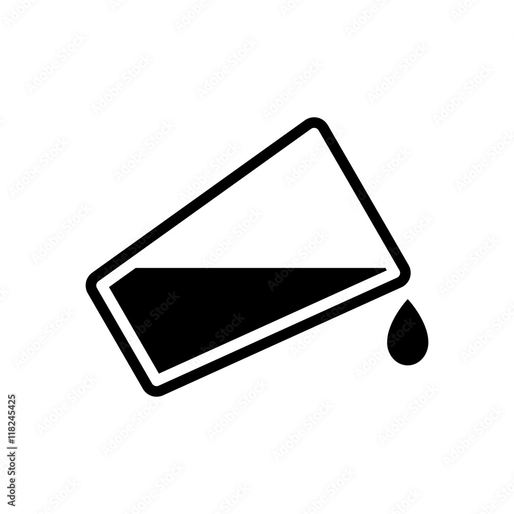 glass and flowing water icon Stock Vector | Adobe Stock