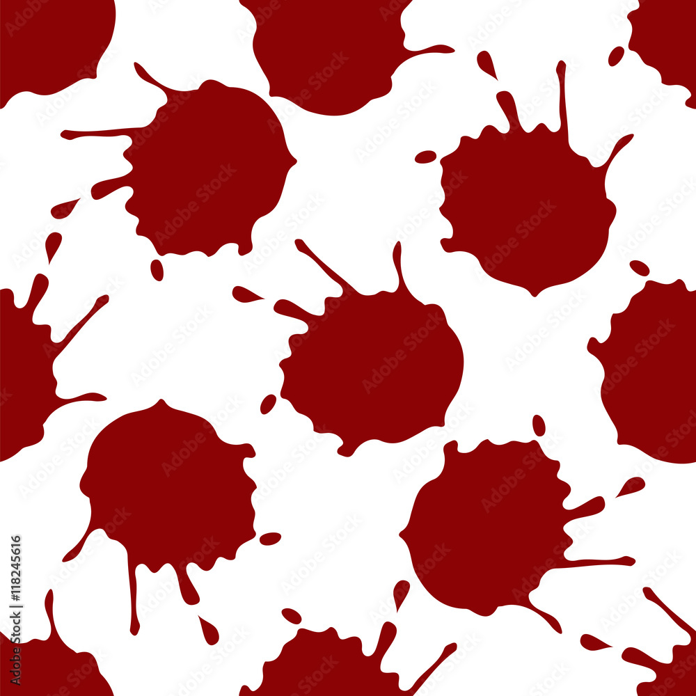 Realistic blood splatters pattern Stock Vector | Adobe Stock