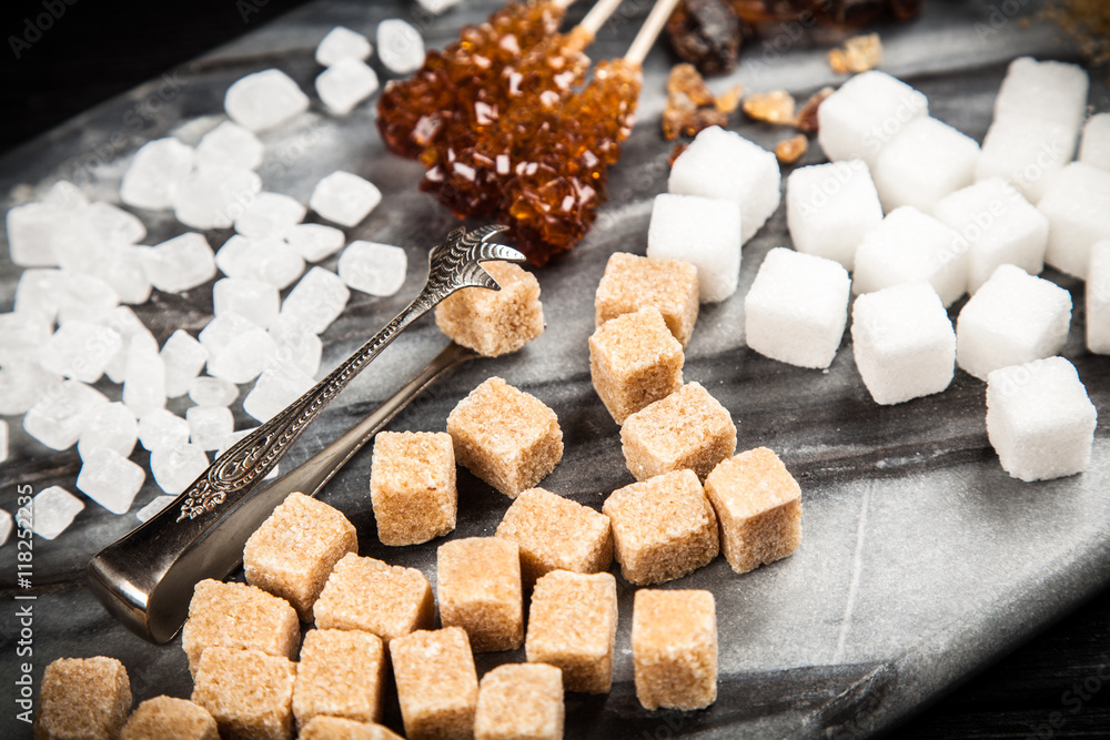 DIfferent types of sugar Stock Photo | Adobe Stock