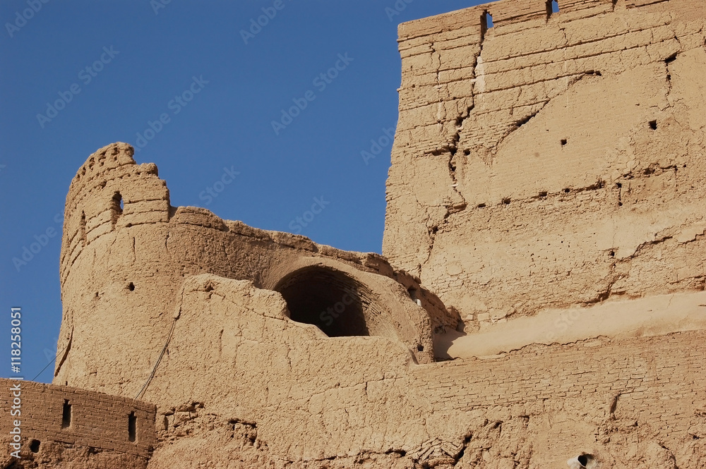 Tower of the Narin Qal'eh or Narin Castle is a mud-brick fort or castle ...
