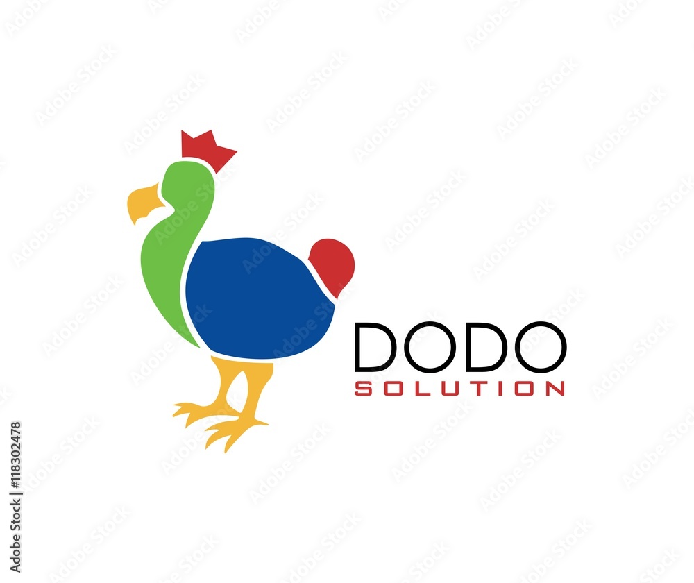 Dodo logo Stock Vector | Adobe Stock