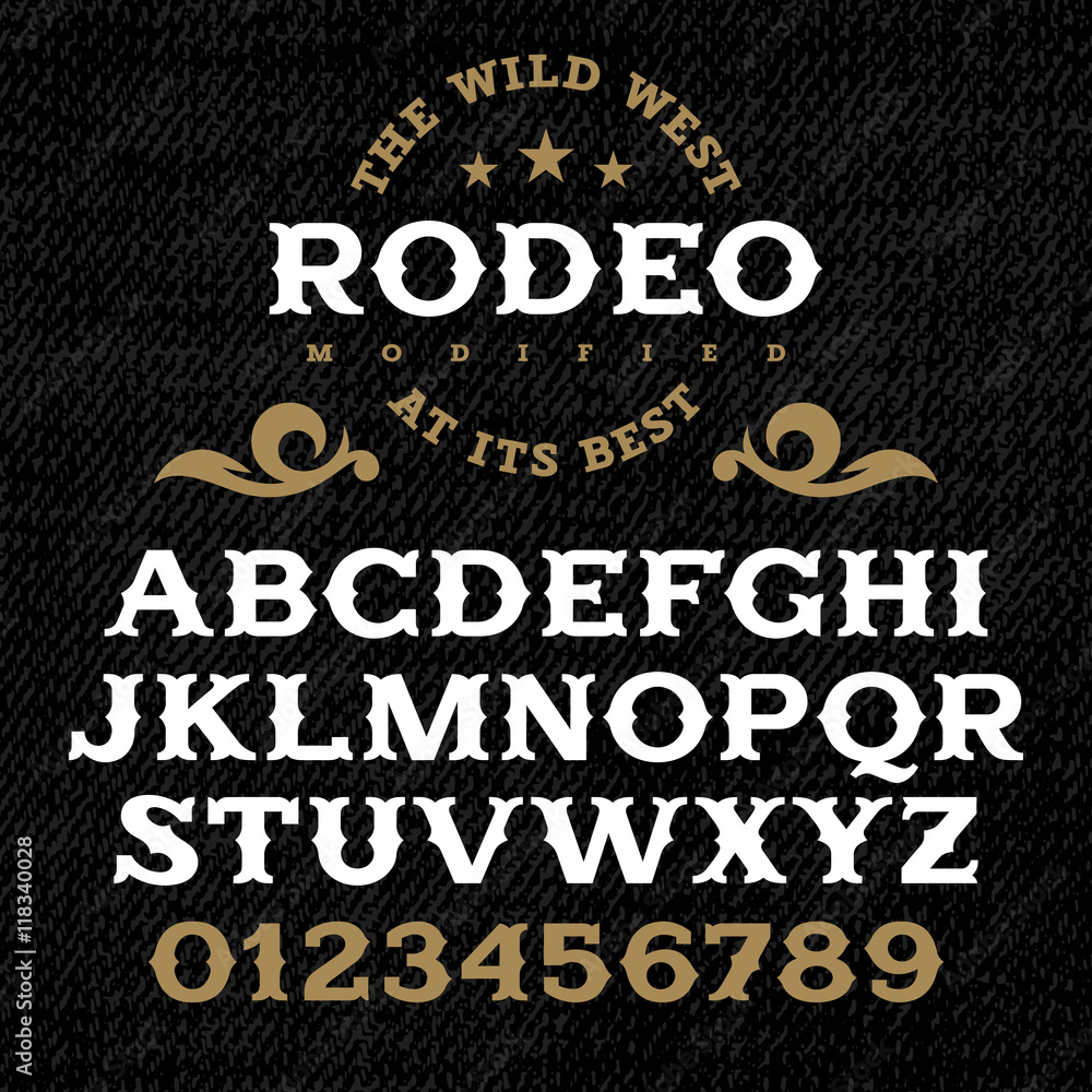 Rodeo modified 001 vector de Stock | Adobe Stock