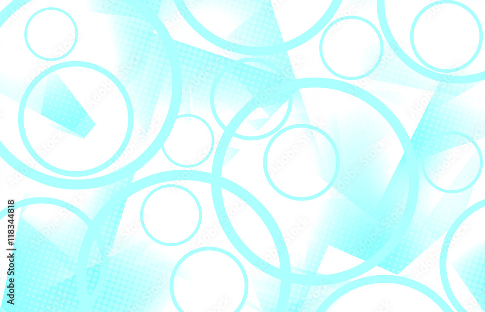 Cyan circles background Stock Illustration | Adobe Stock