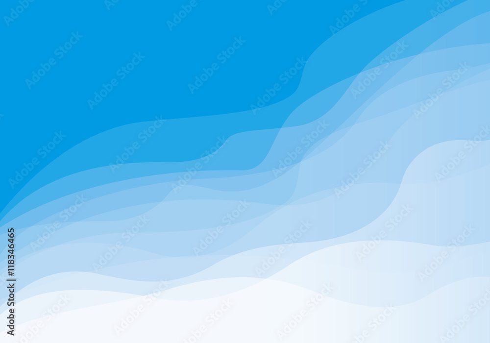 Abstract Blue Background / Blue abstract gradient wavy backdrop for ...