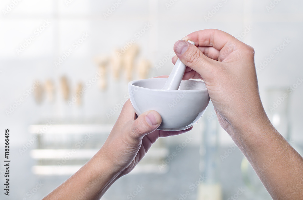 Laboratory Mortar And Pestle