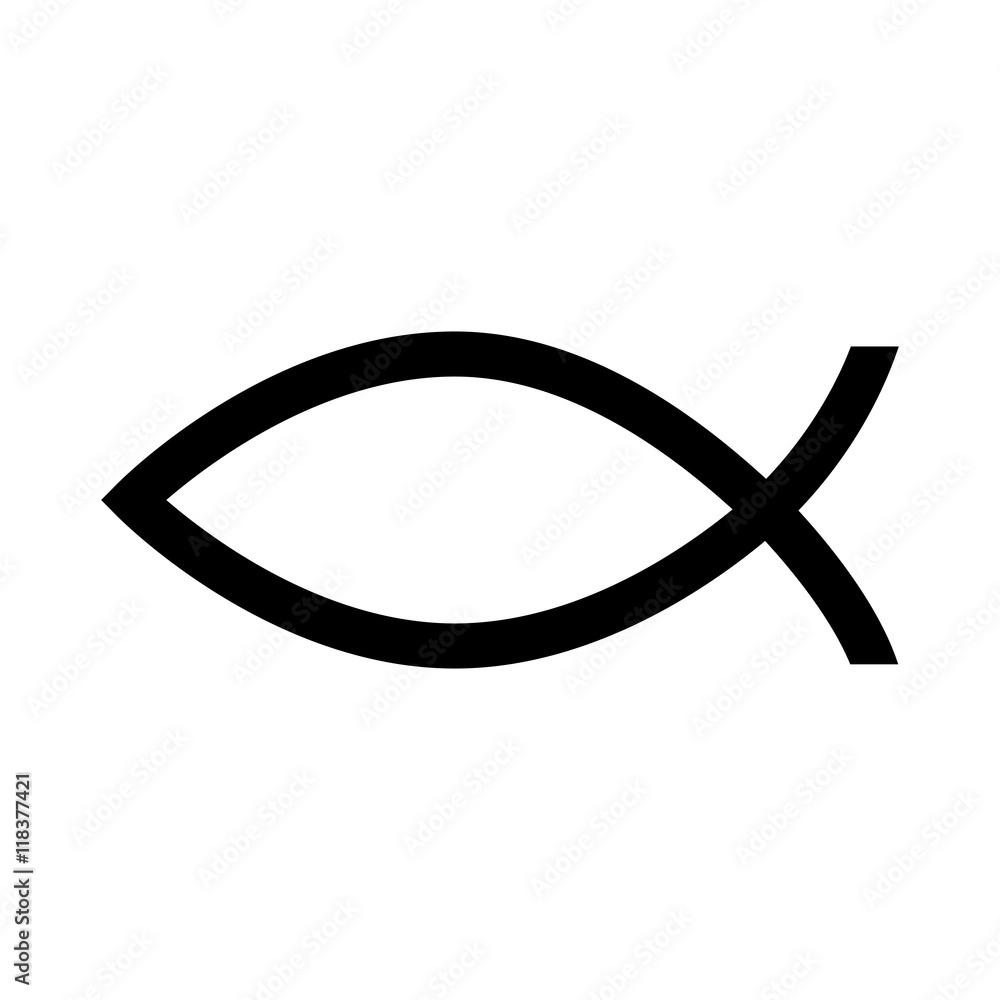 fish christ religion icon vector Stock Vector | Adobe Stock