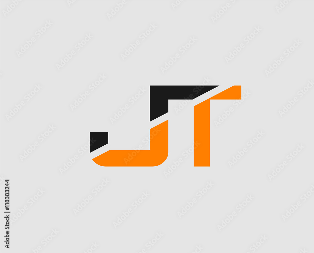 Letter JT Logo Stock Vector | Adobe Stock