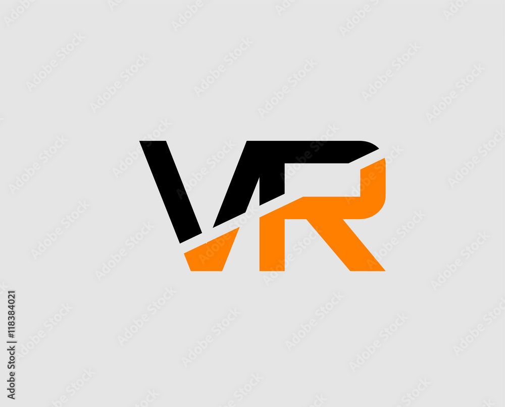 VR logo Stock Vector | Adobe Stock