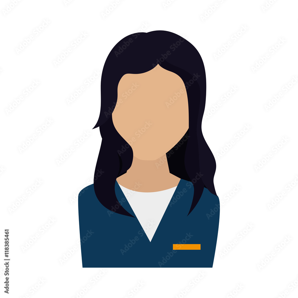 Female Human Head Clipart