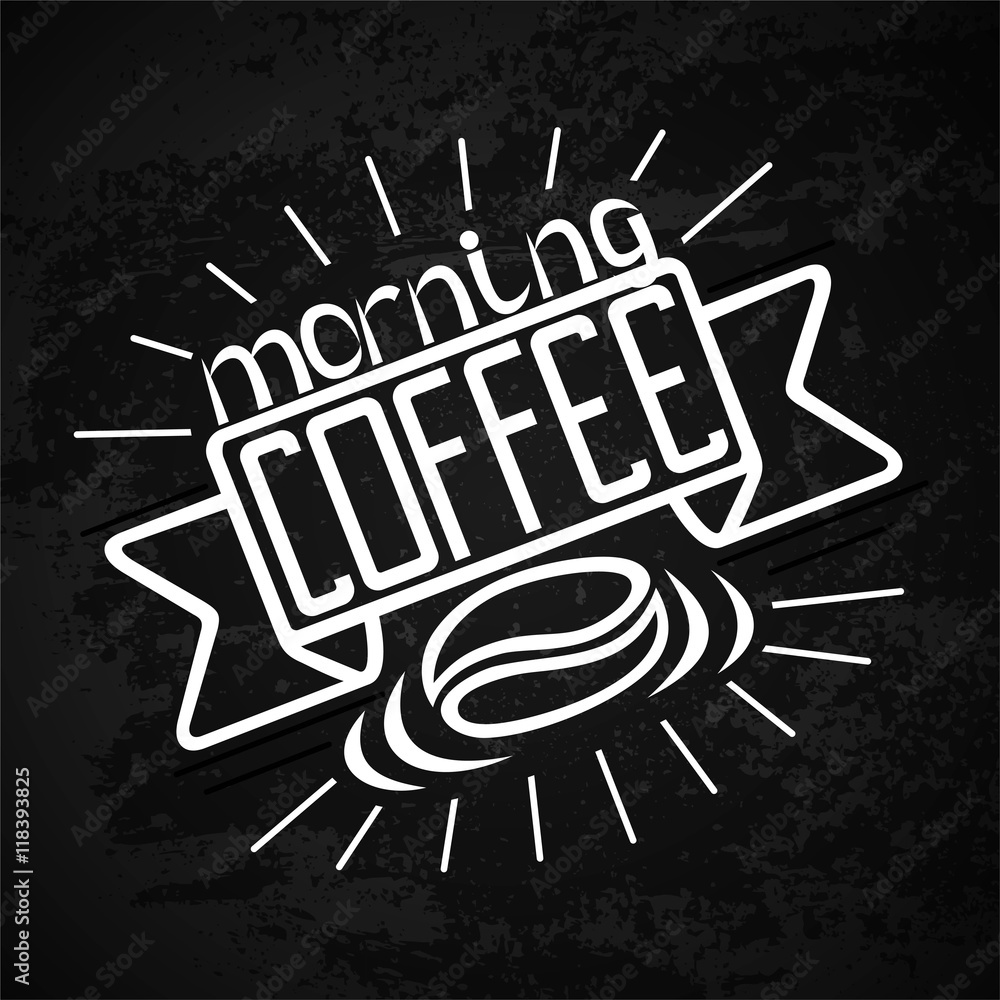 offee packaging design. Lettering hand drawing, fashion illustration of ...