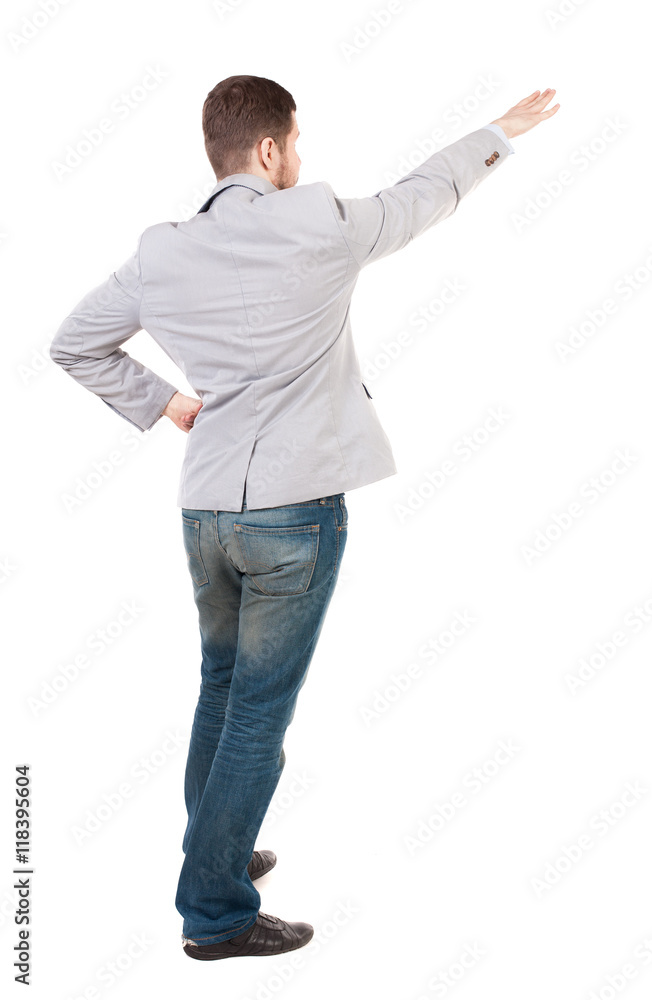 People Looking Up Back View