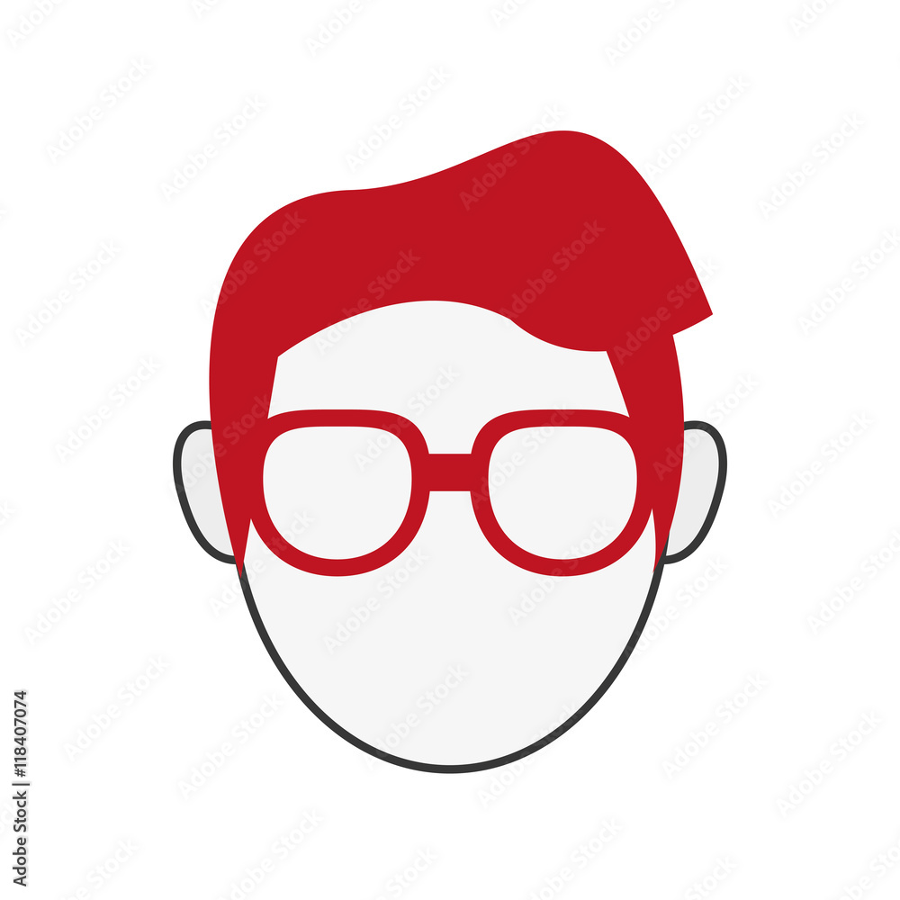 flat design faceless woman portrait icon vector illustration Stock ...