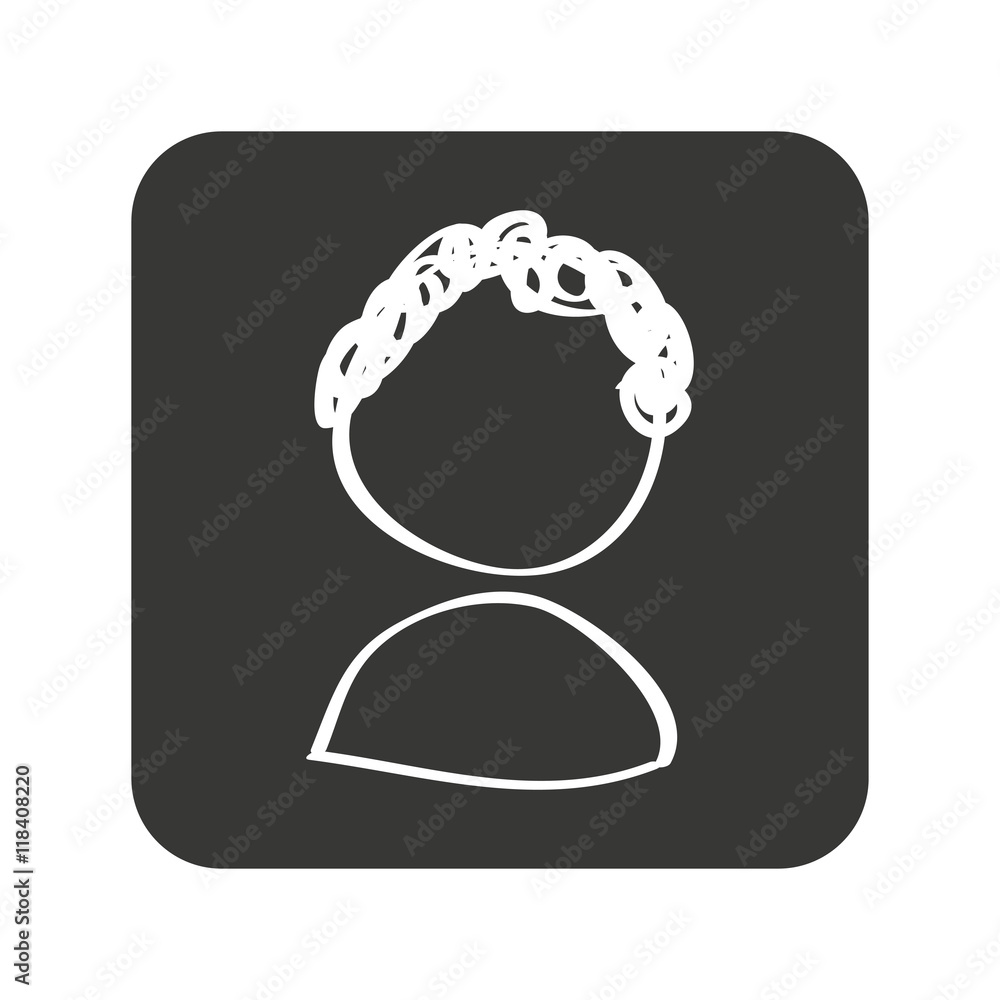 user silhouette isolated icon Stock Vector | Adobe Stock