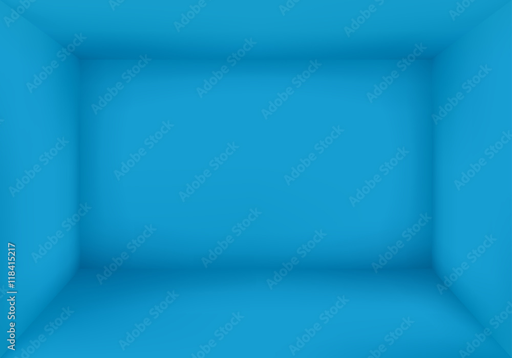 Blank Blue Room Background Vector Stock Vector | Adobe Stock