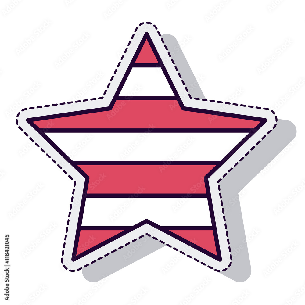 star american isolated icon vector illustration design Stock Vector ...